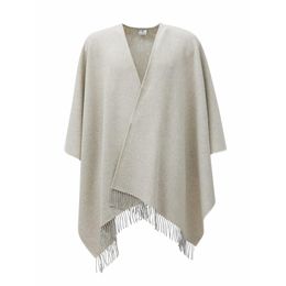 Lanerossi Wollponcho "Celine" in Beige - (L)130 x (B)180 cm - 76% | Damenjacken