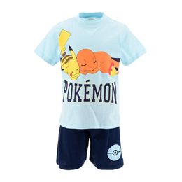 Pok&eacute;mon Pok&eacute;mon Pyjama "Pokemon" in Hellblau/ Dunkelblau - 54% | Gr&ouml;&szlig;e 140 | Kinder-waesche