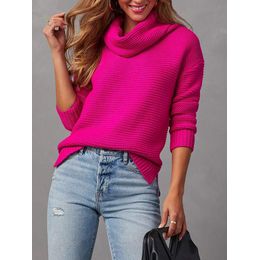 Milan Kiss Rollkragenpullover in Pink - 57% | Gr&ouml;&szlig;e XL | Damen-pullover-cardigans