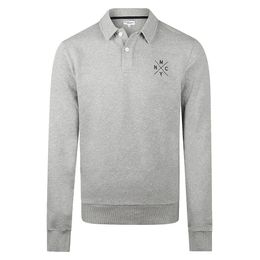 McGregor Polo-Sweatshirt in Grau - 60% | Gr&ouml;&szlig;e L | Herren-plussize
