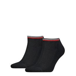 Tommy Hilfiger Damen Sneakersocken &raquo;TH UNI TJ SNEAKER 2P ICONIC&laquo; 2 Paar schwarz 35-38