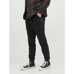 Jack & Jones Jack & Jones Herren Sweathose &raquo;JPSTGORDON mit Kordelzug und Komfortbund&laquo; unifarben, modisch, regular fit, Sweatware schwarz XL, N-Gr