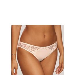 Nuance Damen Slip aus weichem Microtouch-Material mit Spitzeneins&auml;tzen, Basic beige 36/38