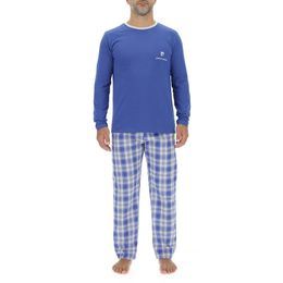 Pierre Cardin Pyjama in Blau - 52% | Gr&ouml;&szlig;e XL | Herren-waesche