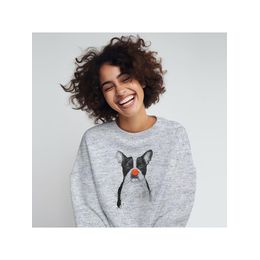 WOOOP Sweatshirt "I ́m not your clown" in Grau - 58% | Gr&ouml;&szlig;e XXL | Damen-sweatshirts-jacken