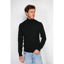 William de Faye Rollkragenpullover in Schwarz - 78% | Gr&ouml;&szlig;e 46 | Herren-plussize