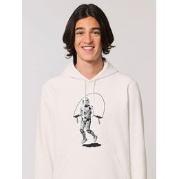WOOOP Hoodie in Wei&szlig; - 58% | Gr&ouml;&szlig;e XS | Herren-sweatshirts-jacken