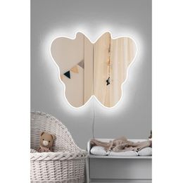 Evila LED-Spiegel in Wei&szlig; - (B)50 x (H)57 cm - 75% | Spiegel