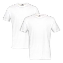 Lerros Herren Lerros T-Shirt Packung, 2 Stk. in klassischer Optik wei&szlig; XXL