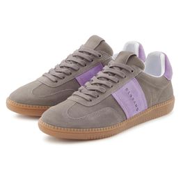 ELBSAND Damen &raquo;Freizeitschuh, Schn&uuml;rschuh, Turnschuh, Retro Sneaker, Lederschuh&laquo; Schn&uuml;rhalbschuh aus Leder im modernen Retro Look Unisex grau 43