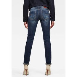 G-Star Raw G-Star Damen G-STAR Straight-Jeans &raquo;Midge&laquo; 5-Pocket-Design mit markanten Steppn&auml;hten blau 28, L&auml;nge 32