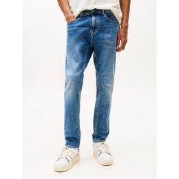 Tommy Jeans Herren Slim-fit-Jeans &raquo;Austin Slim Tapered&laquo; zum Kn&ouml;chel hin schmaler werdende Jeans mit mittlerer Leibh&ouml;he blau 30, L&auml;nge 34