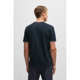 BOSS Green Herren BOSS Green T-Shirt &raquo;Taul&laquo; aus softem Stretch-Baumwoll-Piqu&eacute;, Regular Fit blau L