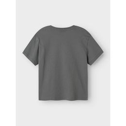 name it Jungen T-Shirt &raquo;NKMBRODY SS NREG TOP NOOS&laquo; mit dezentem 3D-Frontmotiv grau 146 (152)