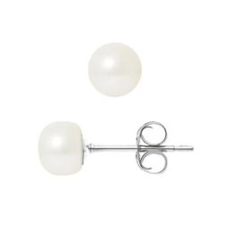 Pearline Perlen-Ohrstecker in Wei&szlig; - 80% | Schmuck