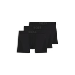 BOSS Herren BOSS Boxer Packung, 3 Stk. mit Logobund schwarz S, 3 Stk.