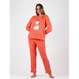 admas Pyjama in Orange - 62% | Gr&ouml;&szlig;e L | Damen-loungewear