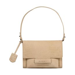 Burkely Leder-Schultertasche "Casual Carly" in Beige - (B)24 x (H)17 x (T)5 cm - 66% | Damen-taschen