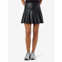 Noisy may Damen Noisy may Lederimitatrock &raquo;NMPAULO HW PLEATED PU MINI SKIRT&laquo; schwarz M