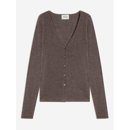AUTHENTIC CASHMERE Kaschmir-Cardigan in Hellbraun - 64% | Gr&ouml;&szlig;e S | Damen-pullover-cardigans