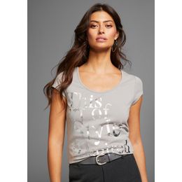 Laura Scott Damen T-Shirt sehr figurbetonte Passform, mit Rundhalsausschnitt 48