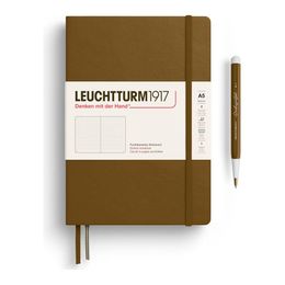 LEUCHTTURM1917 Gepunktetes Notizbuch in Braun - A5 - 16% | Buero-schulbedarf