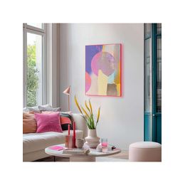 Orangewallz Gerahmter Kunstdruck "Coloured Abstract" - 41% | Gr&ouml;&szlig;e 50x70 cm | Wanddekoration