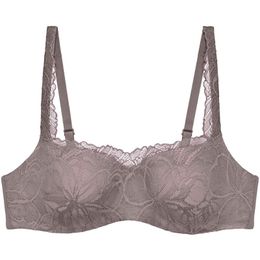 Triumph Balconette-BH &raquo;Body Make-Up Illusion Lace&laquo; feine feminine Stretch-Spitze, Microfaser, verstellbare Tr&auml;ger grau 85, Cup C Balconette-BH