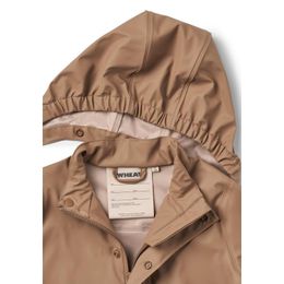 Wheat Jungen Wheat Regenjacke &raquo;Rainwear Ola Set&laquo; Set, 2 Stk. tlg. mit Kapuze mit passender Regenhose, wasserdicht und schmutzabweisend braun 122