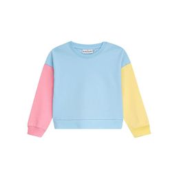 Danamade Sweatshirt "Rune" in Hellblau/ Gelb/ Rosa - 33% | Gr&ouml;&szlig;e 128 | Kinder-sweatshirts-jacken