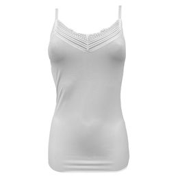 After Eden Hemdchen "My basic" in Wei&szlig; - 33% | Gr&ouml;&szlig;e M | Damen-loungewear