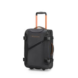 Puccini Softcase-Trolley "Colorado" in Schwarz - (B)35 x (H)51 x (T)20 cm - 55% | Damen-koffer-reisegepaeck