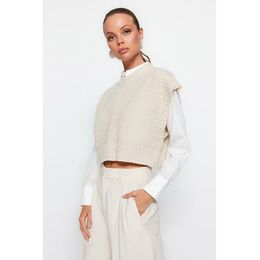 Trendyol Pullunder in Creme - 62% | Gr&ouml;&szlig;e L | Damen-pullover-cardigans