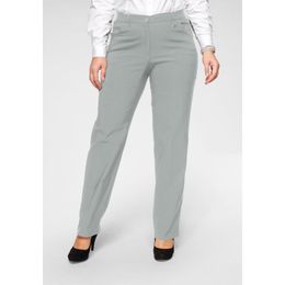 KjBRAND Damen KjBRAND Stretch-Hose &raquo;Babsie Bengaline: Bequemer Oberschenkel&laquo; aus Stretch-Material silber 54, N-Gr