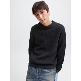 Jack & Jones Jack & Jones Herren Rundhalspullover &raquo;JJEDOVER KNIT CREW NECK SN&laquo; Baumwollmischung, regular fit schwarz S