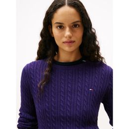 Tommy Jeans Damen Strickpullover &raquo;TJW CABLE ESSENTIAL SWEATER&laquo; mit Zopfmuster XS (34)