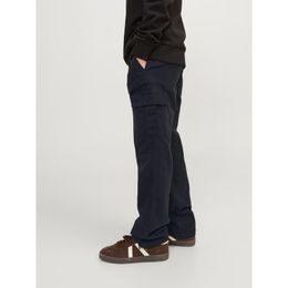 Jack & Jones Jack & Jones Junior Jungen Cargohose &raquo;JPSTKANE praktisch, pflegeleicht, l&auml;ssig&laquo; unifarben, modisch, relaxed fit, Web schwarz 158, N-Gr