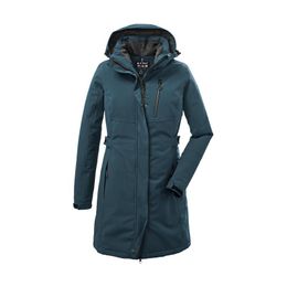 Killtec Damen Parka &raquo;KOW 165 WMN PRK&laquo; Wasser- und winddichter Parka mit Teddyfleece und abnehmbarer Kapuze blau 38