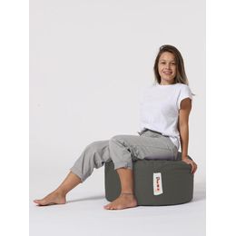Evila Pouf in Grau - (H)30 cm - 68% | Sitzmoebel
