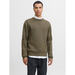 Jack & Jones Jack & Jones Herren Rundhalspullover &raquo;JPRBLAMILANO STITCH KNIT CREW NECK SN&laquo; Baumwolle, relaxed fit beige S