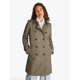 Tommy Hilfiger Damen Trenchcoat &raquo;COTTON DB SLIM FIT TRENCH&laquo; mit den typischen Trenchdetails braun 32