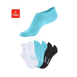 Bench. Damen Sneakersocken Packung, 6 Paar tlg. nicht sichtbar in Sneakern bunt 35-38