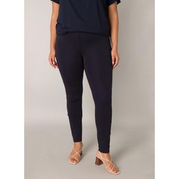 Base Level Curvy Damen Jeggings &raquo;Arnika&laquo; mit Badge blau 52, L&auml;nge 29