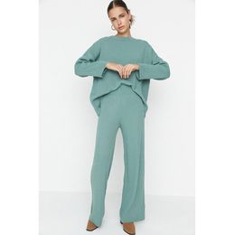 Trendyol 2tlg. Outfit in Mint - 53% | Gr&ouml;&szlig;e M | Damen-pullover-cardigans