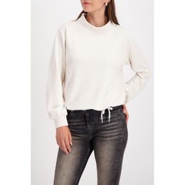 monari Damen Sweatshirt &raquo;Sweatshirt Basic Schmuckdetail&laquo;, Regular fit mit Stehkragen 46