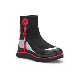 Trendyol Boots in Schwarz/ Rot/ Wei&szlig; - 64% | Gr&ouml;&szlig;e 37 | Damen-stiefel