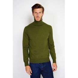 William de Faye Rollkragenpullover in Khaki - 74% | Gr&ouml;&szlig;e 46 | Herren-plussize