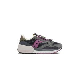 Saucony Leder-Sneakers "Jazz NXT" in Grau/ Lila - 44% | Gr&ouml;&szlig;e 42 | Damen-sneakers