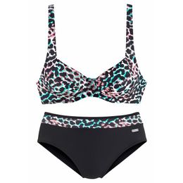 Venice Beach Damen B&uuml;gel-Bikini mit aktuellem Look schwarz 36, Cup E