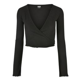 Urban Classics Damen Urban Classics Longsleeve &raquo; Damen Ladies Cropped Rib Wrapped Longsleeve&laquo; 1 Stk. S